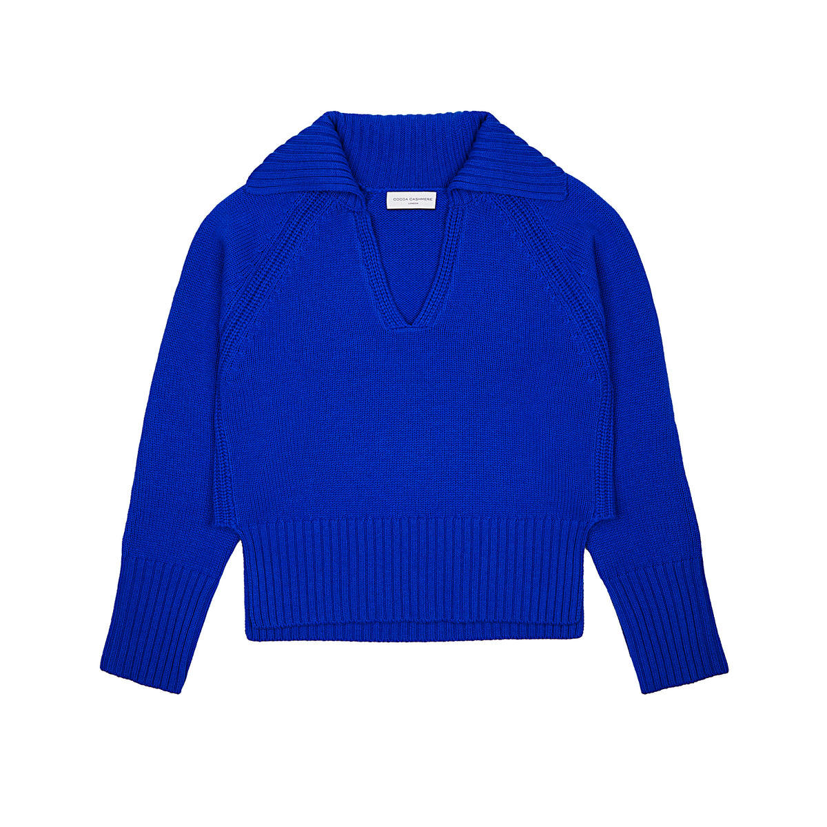 Calla Fez Blue Jumper | Cocoa Cashmere London