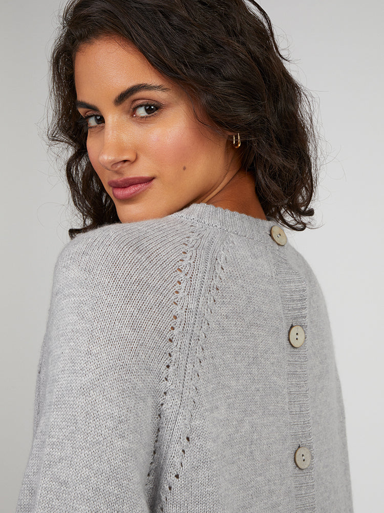 Sierra Grey Cashmere Jumper – Cocoa Cashmere London