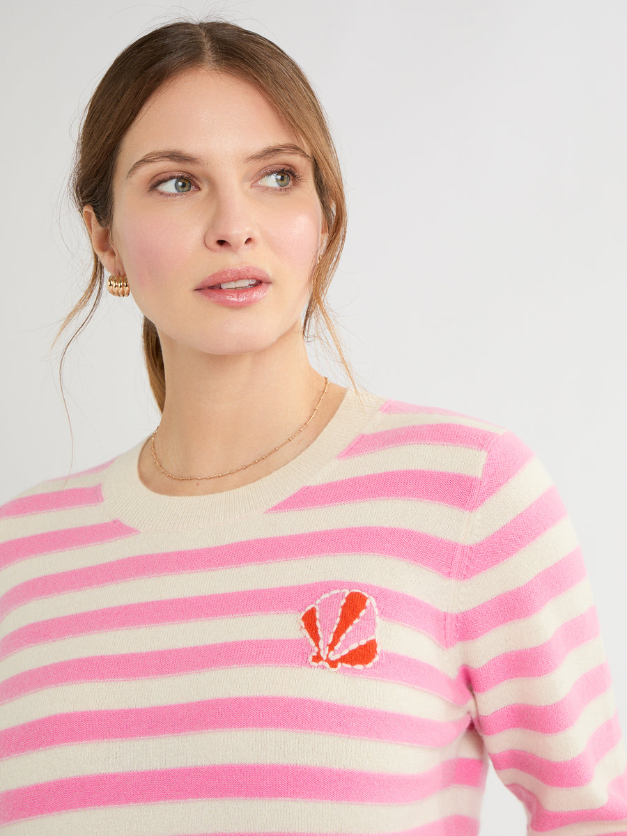 Shelly Natural White Cashmere Jumper – Cocoa Cashmere London