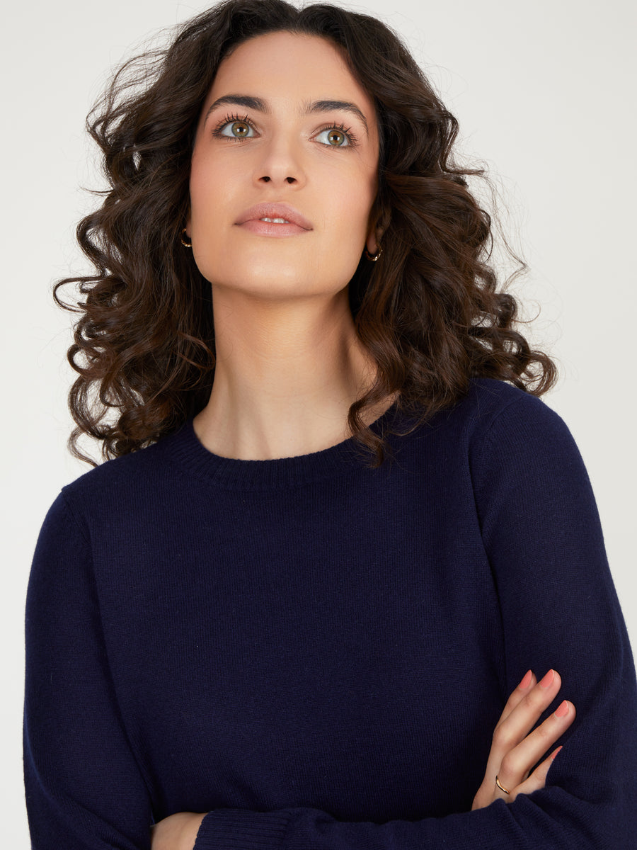 Cocoa Core Standard Crew Neck Jumper | Cocoa Cashmere London
